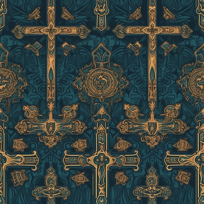 Christian Catholic Cross Digital Pattern - Instant Download - Etsy