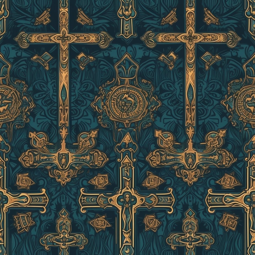 Christian Catholic Cross Digital Pattern - Instant Download - Etsy
