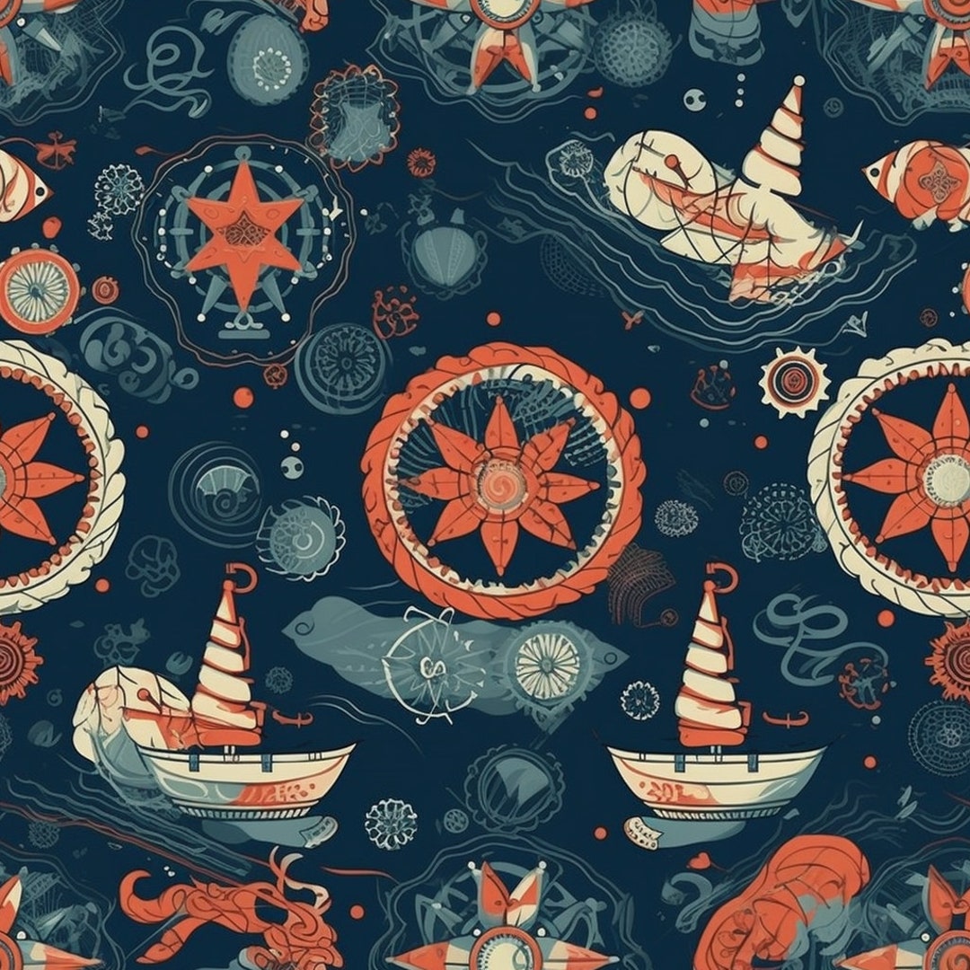 Sail Away: Whimsical Nautical Digital Pattern for DIY Projects ...