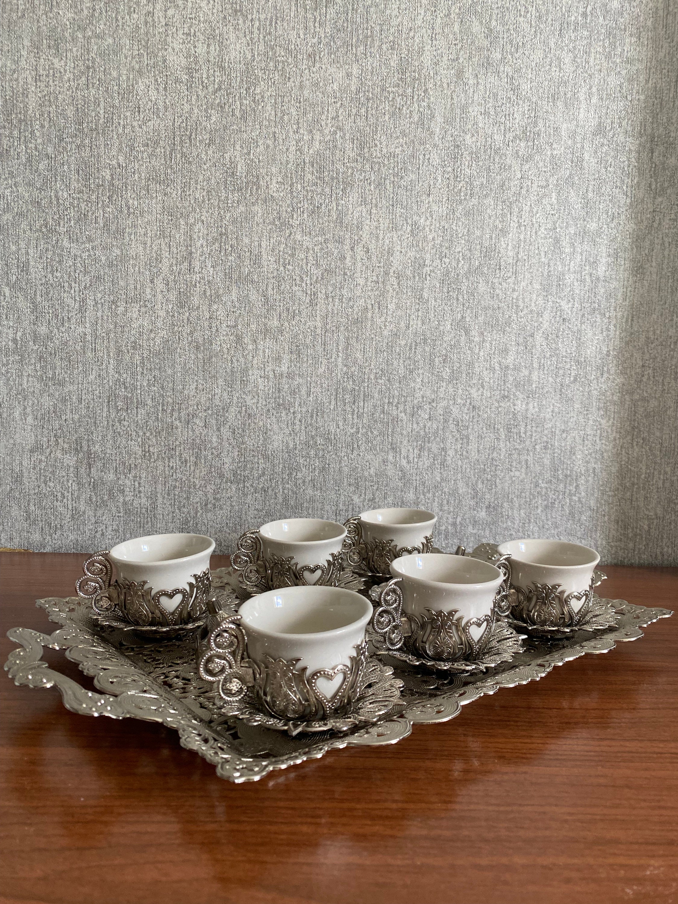 Turkish Coffee Set, Turkish Coffee Cups, Coffee Gift Set, Afternoon Tea ...