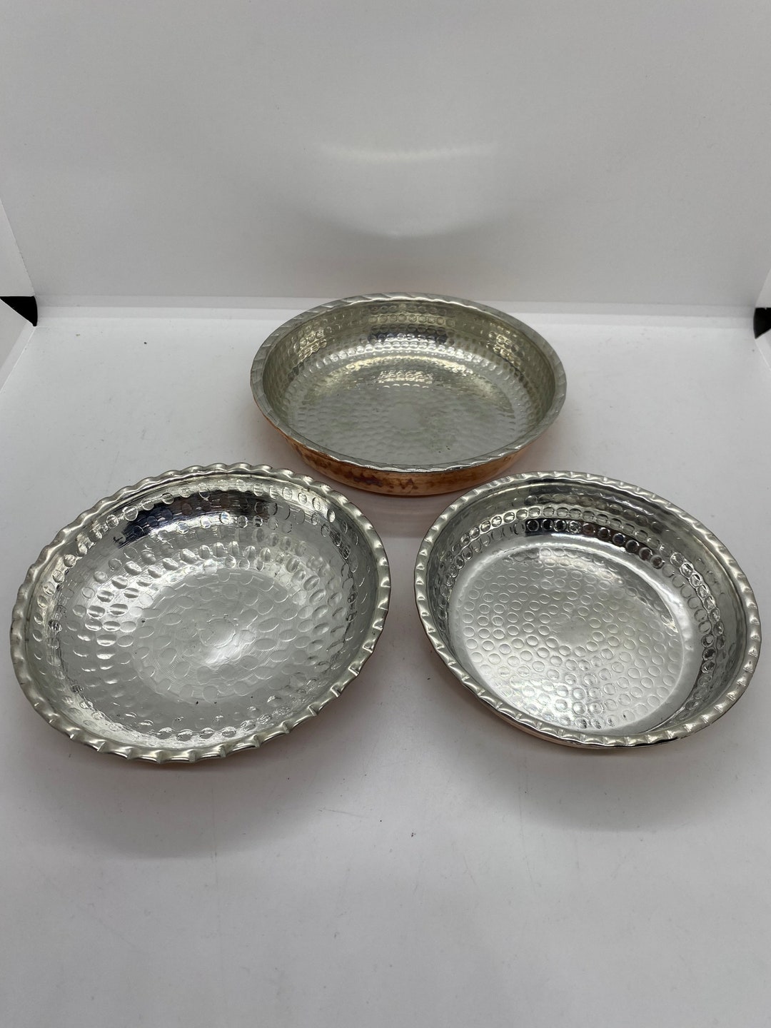 Copper Dinnerware Forged Handmade Copper Plates Dinner - Etsy