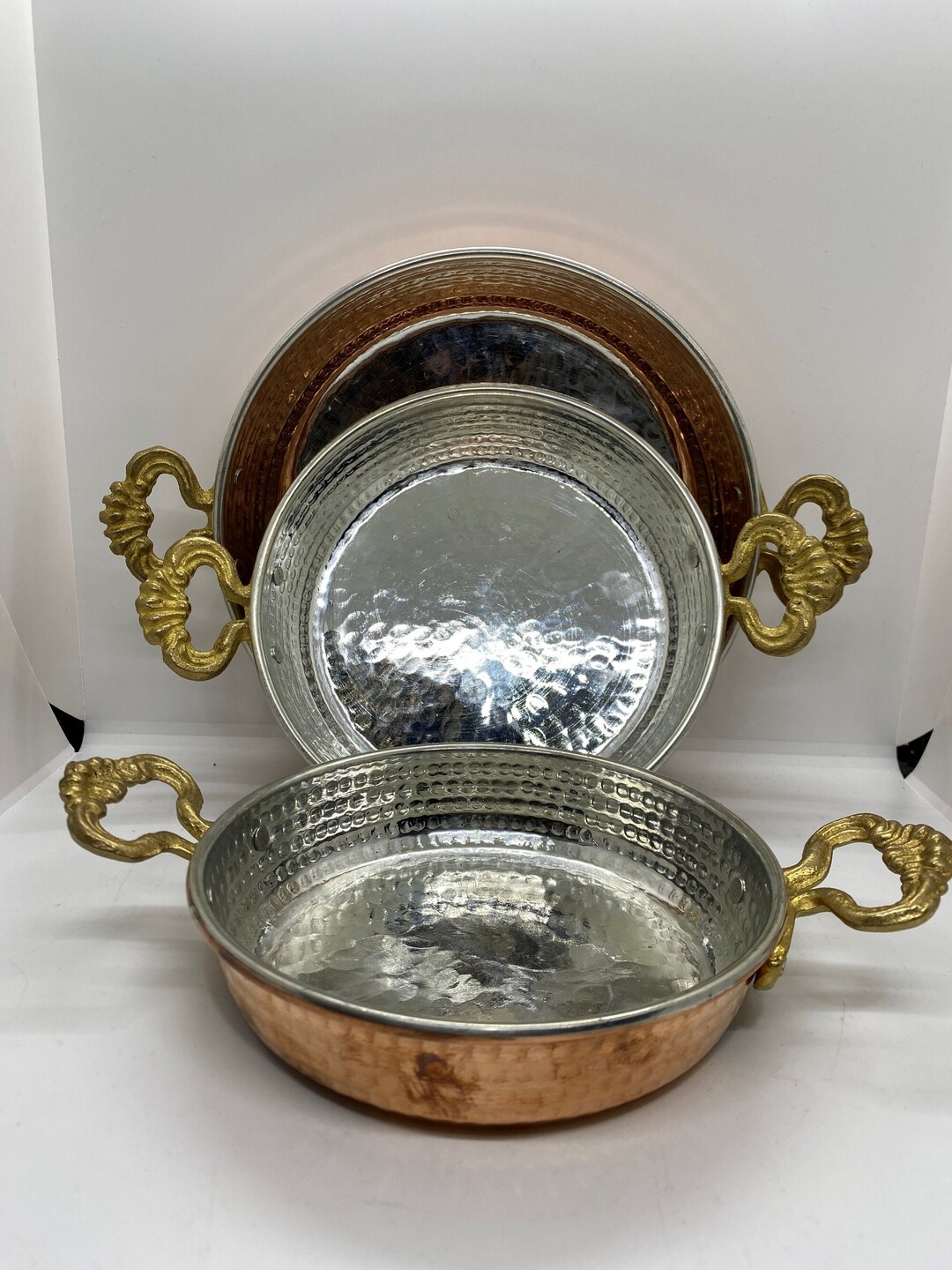 Copper Pans Traditional Copper Pans Hammered Copper Pan - Etsy