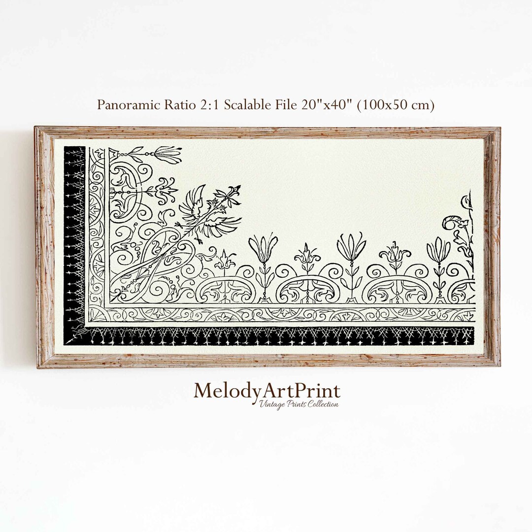 William Morris Panoramic Print: Victorian Line Art (digital Download ...