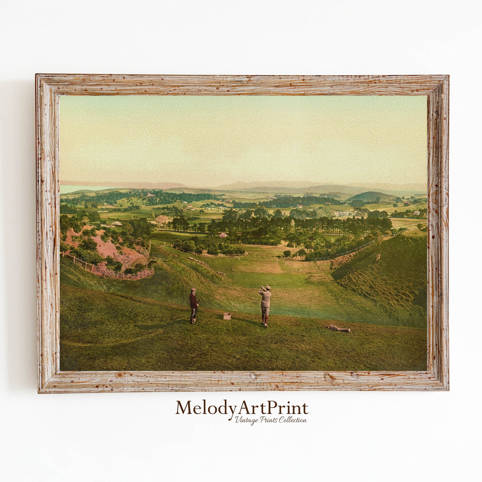 Vintage Golf Course Wall Art Golf Vintage Painting Landscape - Etsy