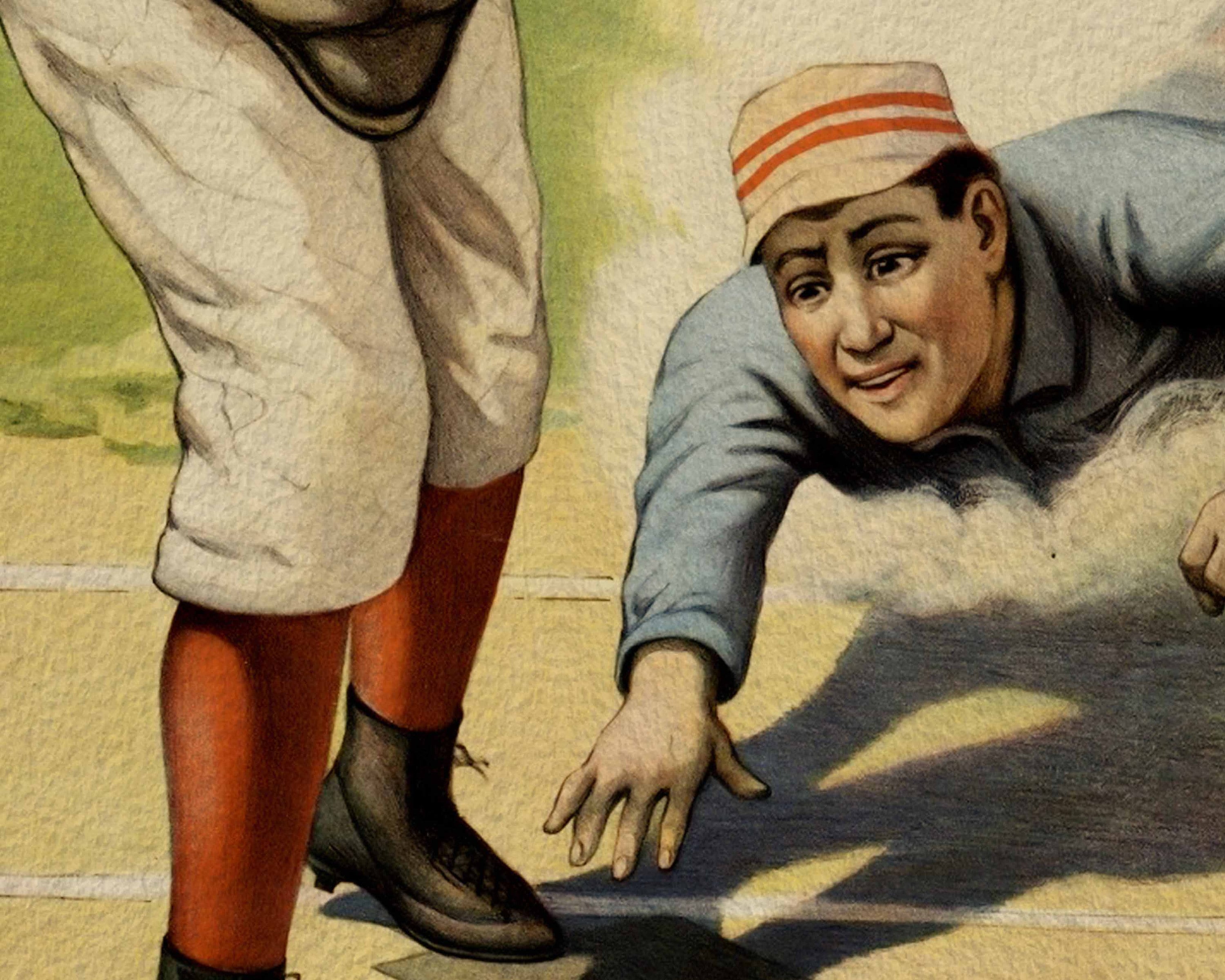 Vintage Baseball Art PRINTABLE Art Sports Painting Sports - Etsy