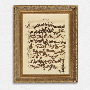 Music Sheet Printable Art, Cat Symphony Print, Music Wall Art ...