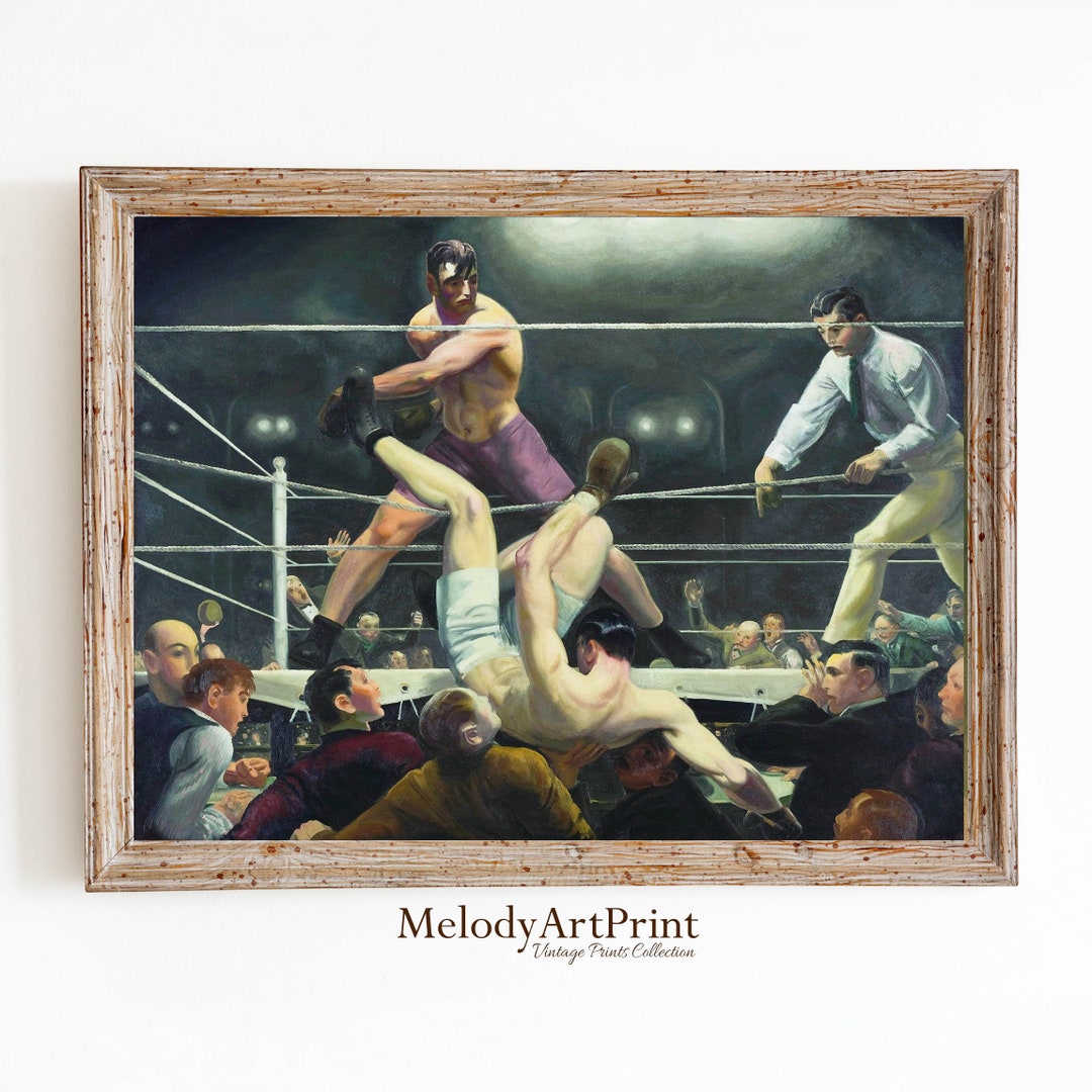 Boxing Poster, Boxing Lover Gift, Sport Hall Wall Art, Vintage Boxing ...