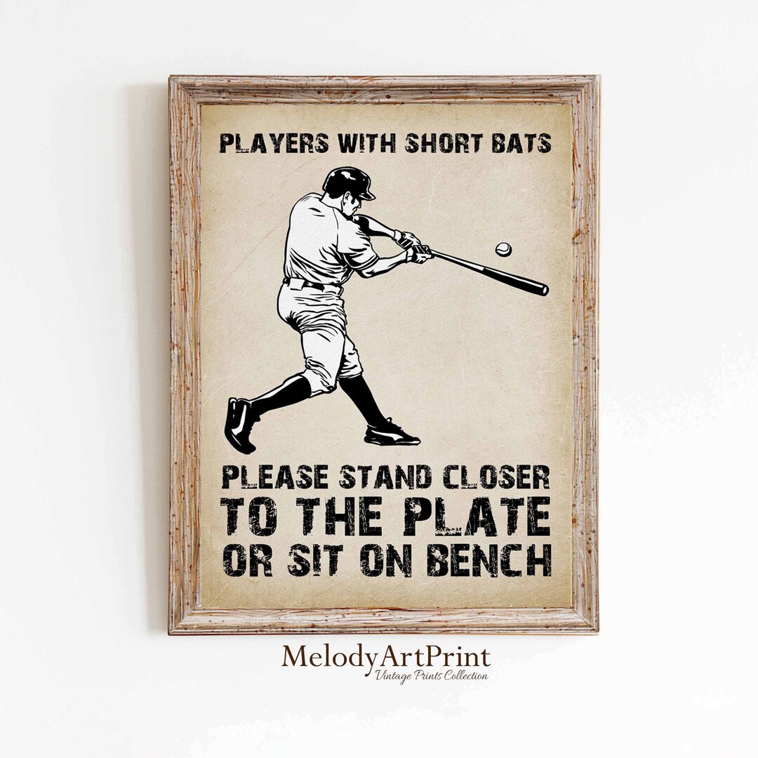 Baseball Bathroom Art Print, Bathroom Wall Decor, Guest Bathroom, Boys ...