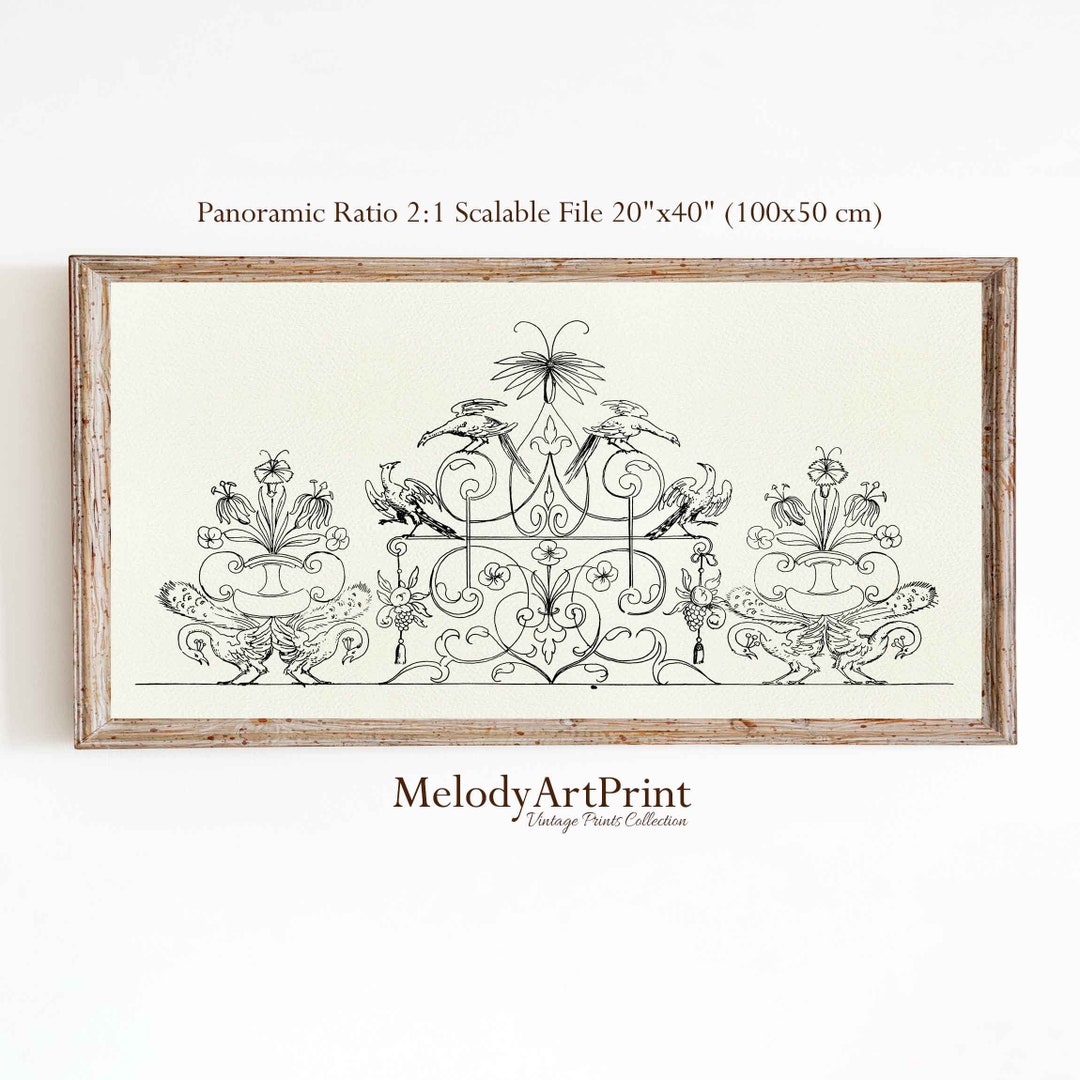 William Morris Print Download, Panoramic Wall Art, Long Print Large ...