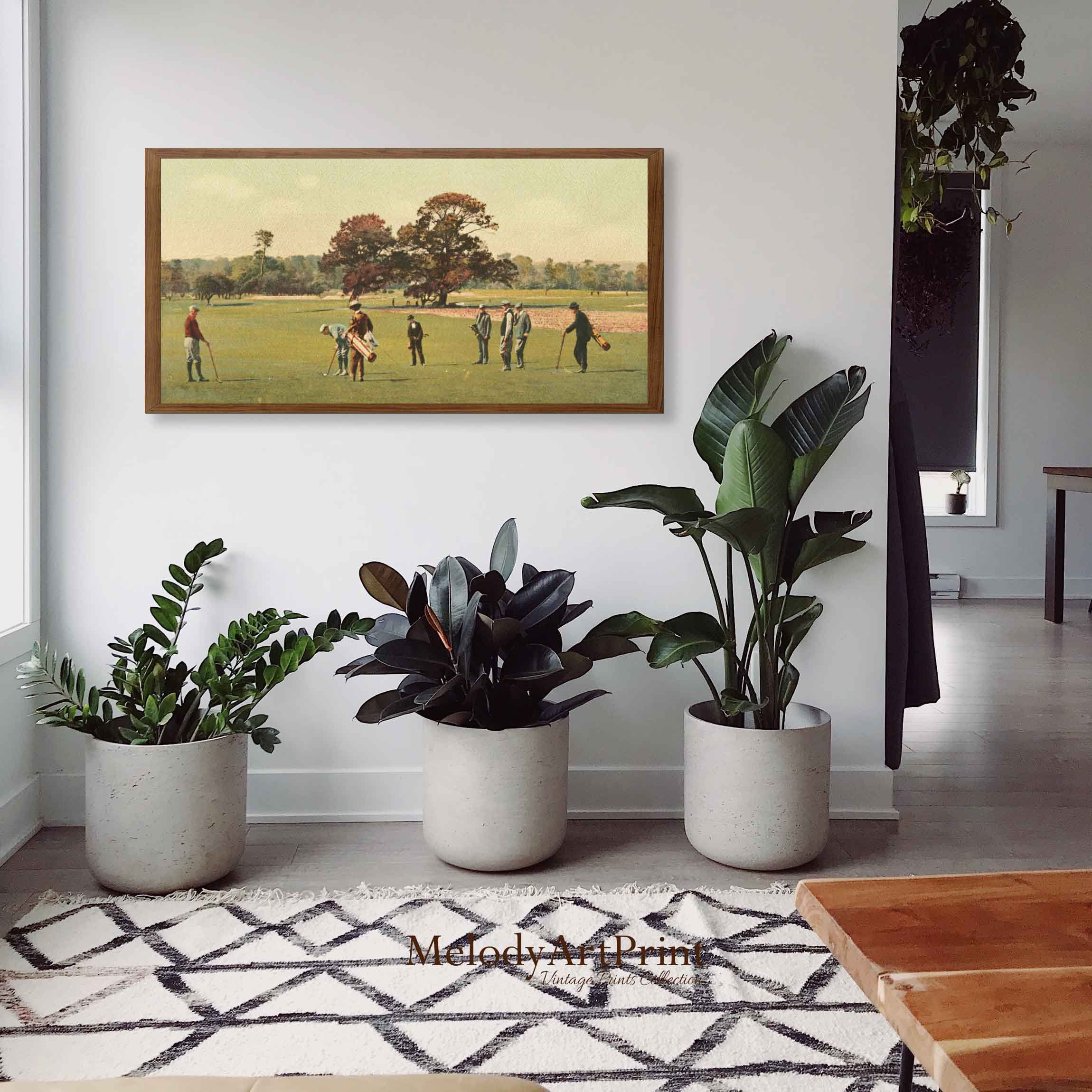 Golf Pint Long Wall Art, Panorama Wall Art, Vintage Sports Posters ...