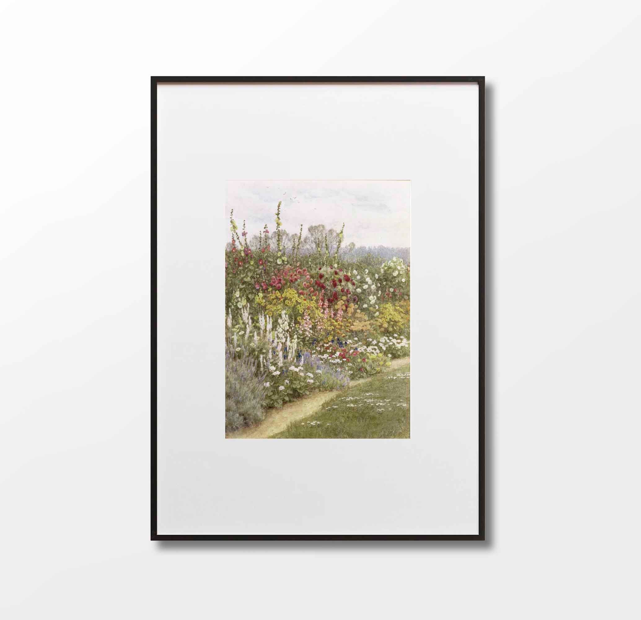 Flower Field Landscape Printable Art Spring Flower Meadow Oil - Etsy