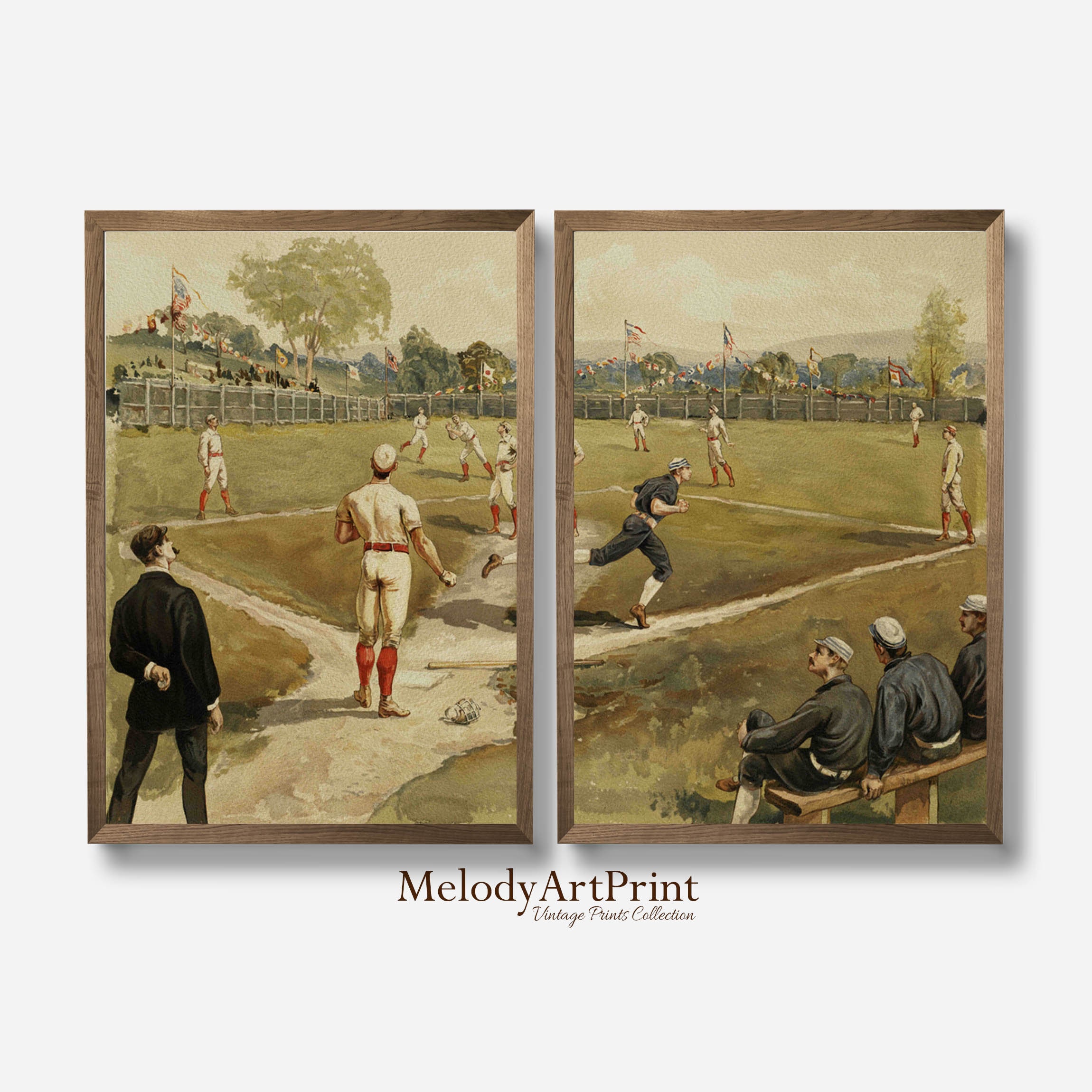 Baseball Print Set 2, Baseball Printable Art, Baseball Posters, Sport ...