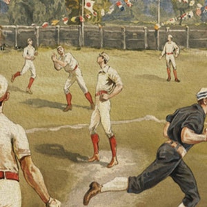 Baseball Print, Vintage Prints, Sports Poster, Baseball Fan Gift ...