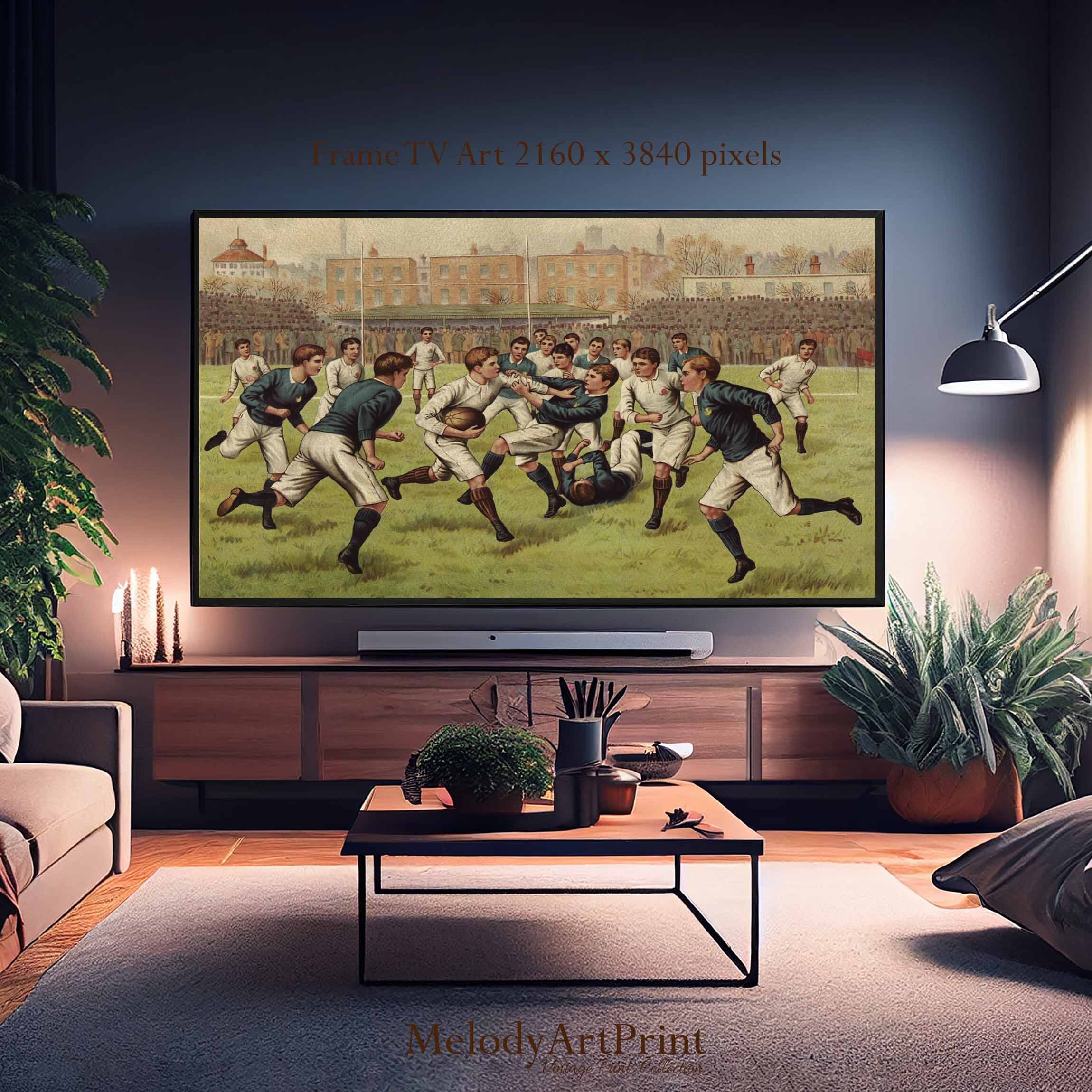 Football Frame TV Art, Football Printable Art, Football Posters Prints ...