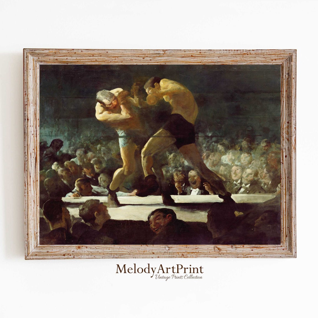 Boxer Wall Art, Boxing Sports Print, Vintage Boxing Match Art Print ...