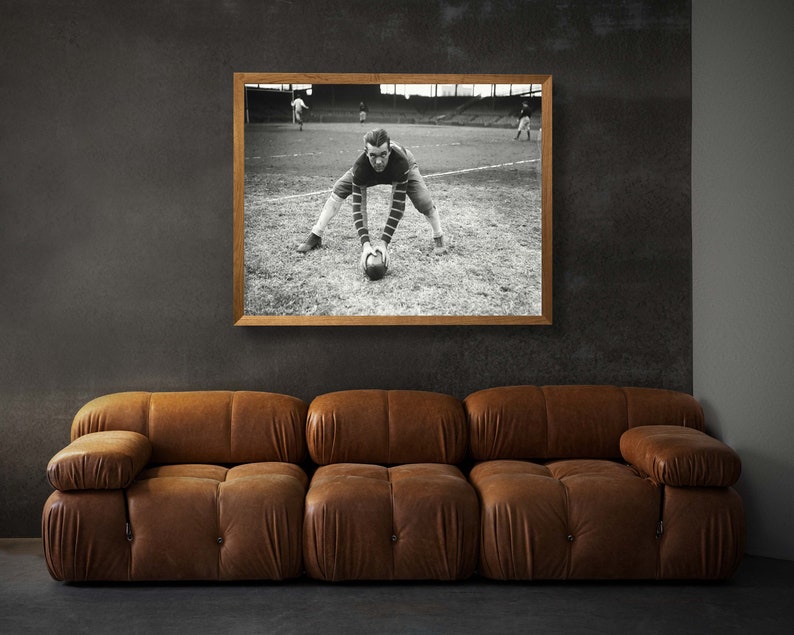 Printable Vintage Football Wall Art Retro Football Player Photography ...