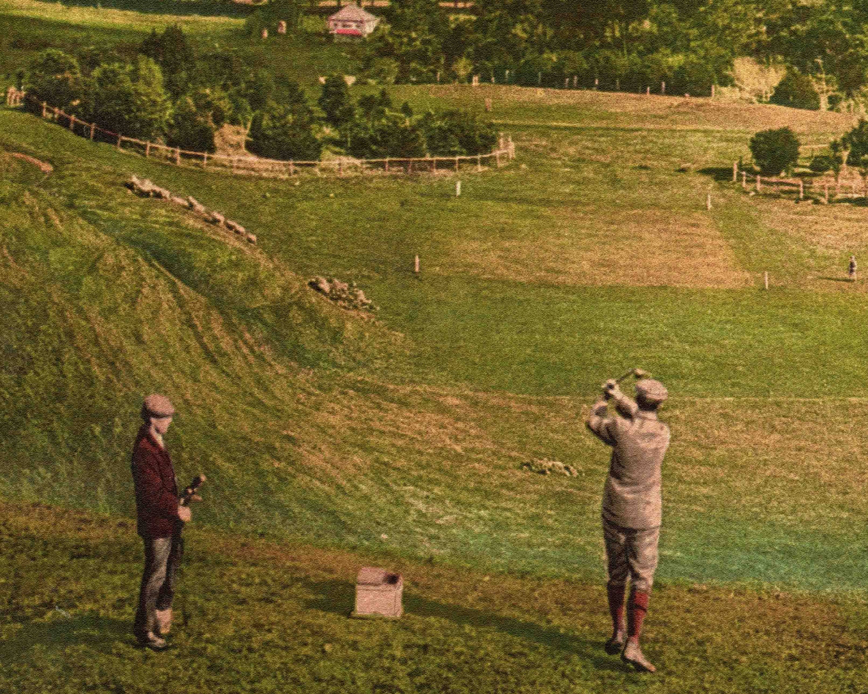 Vintage Golf Course Wall Art Golf Vintage Painting Landscape - Etsy