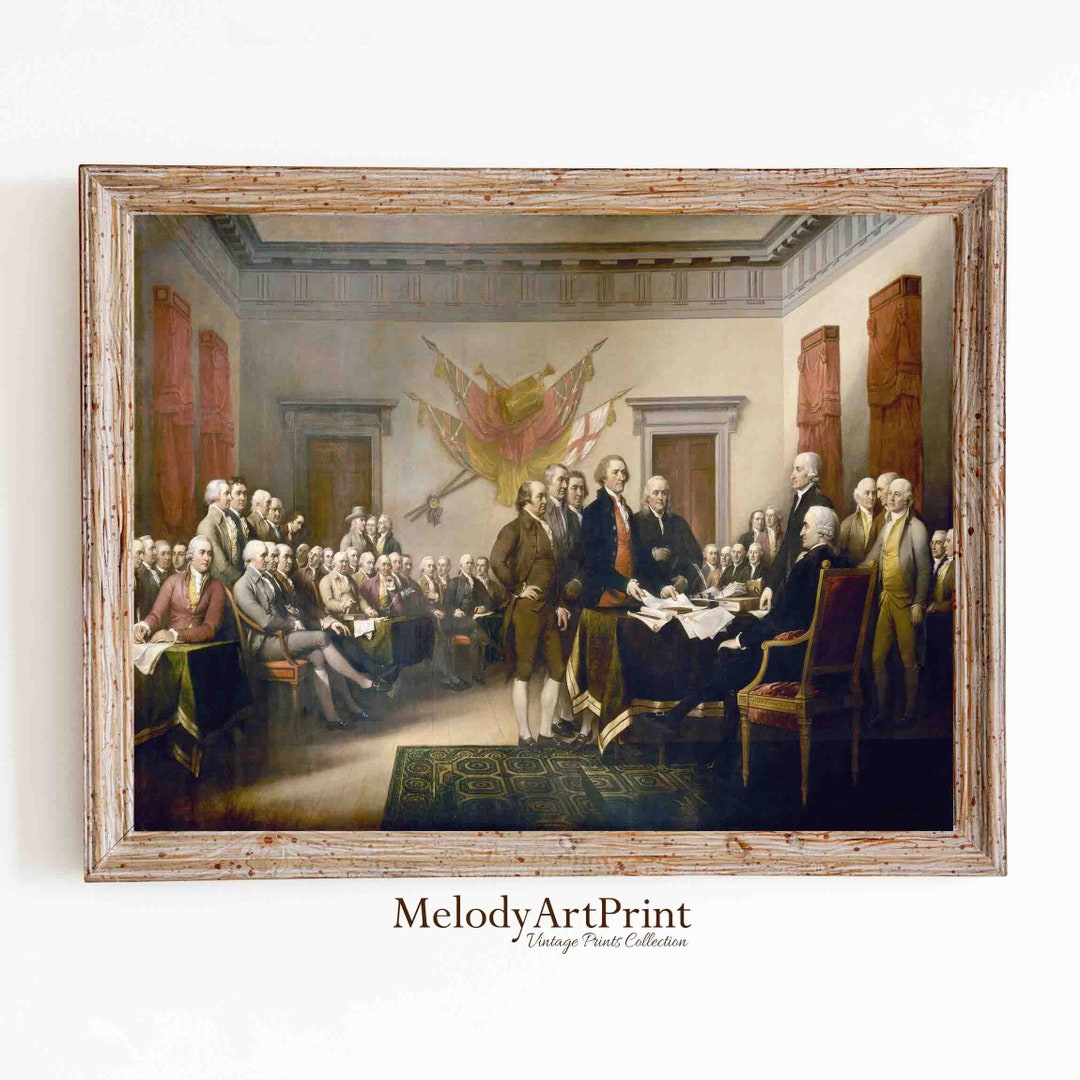 Printable Independence Day Art, 4th of July Painting, Digital Download ...