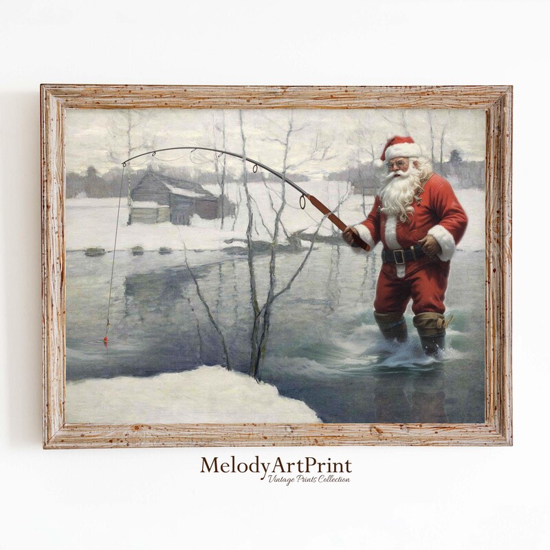 Fishing Santa - Etsy