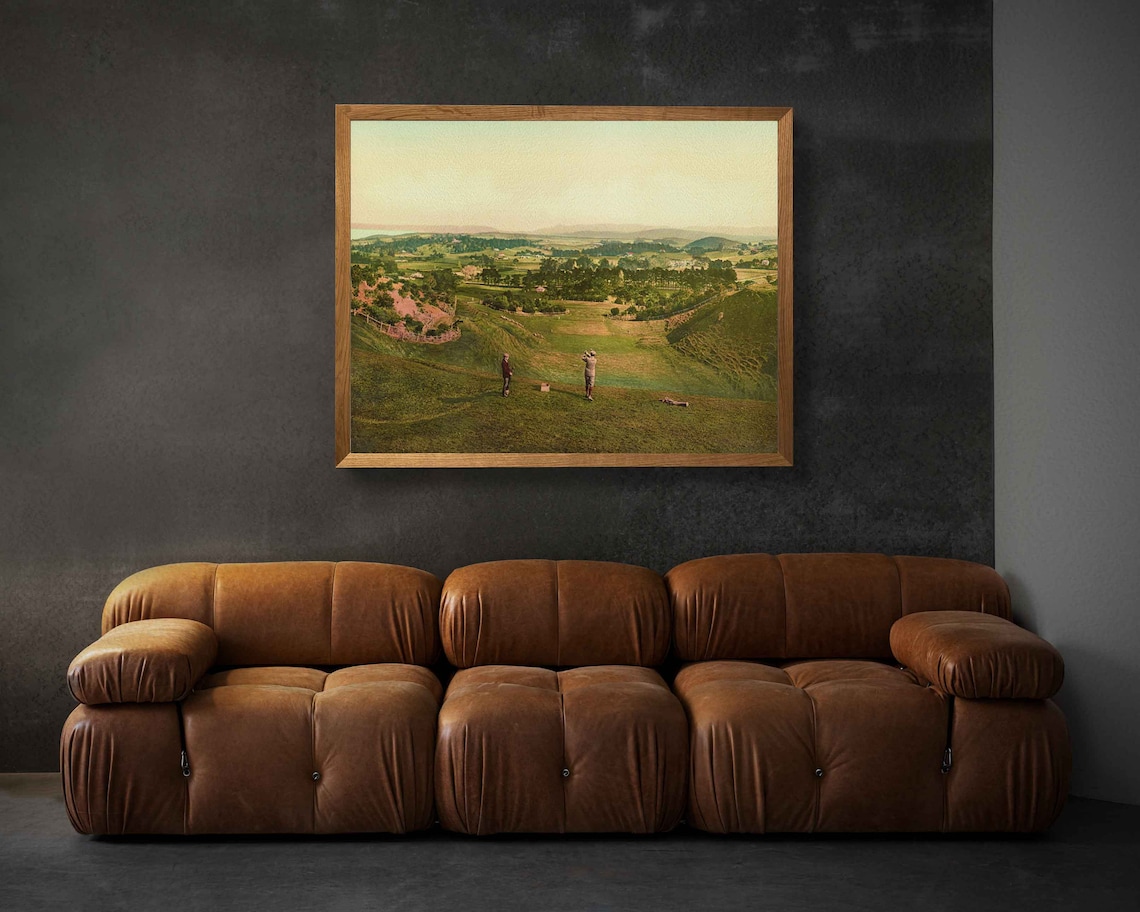 Vintage Golf Course Wall Art Golf Vintage Painting Landscape - Etsy