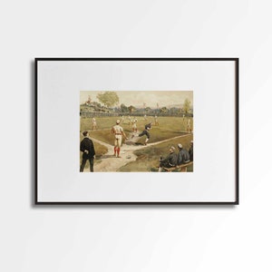 Baseball Print, Vintage Prints, Sports Poster, Baseball Fan Gift ...