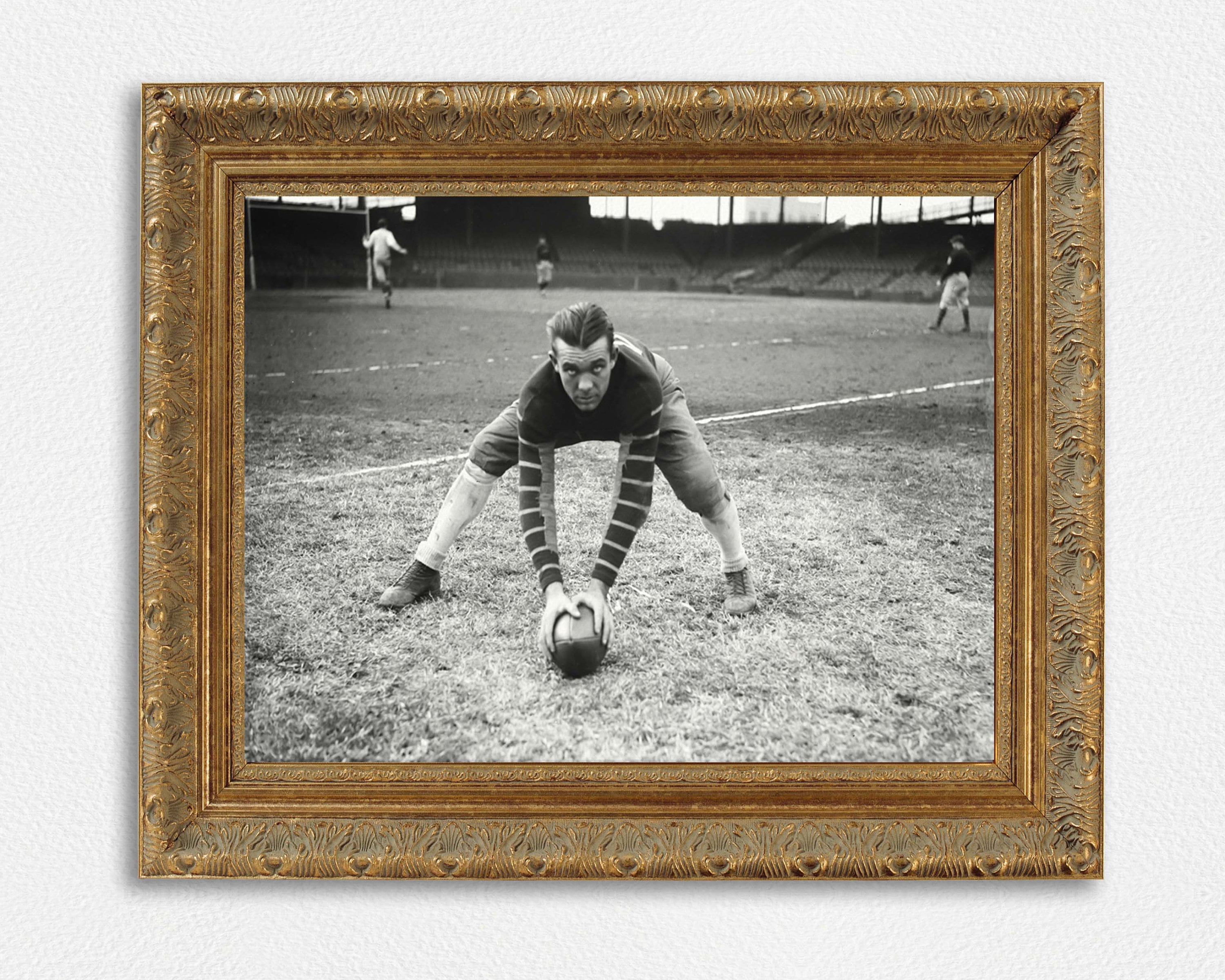 Printable Vintage Football Wall Art Retro Football Player Photography ...