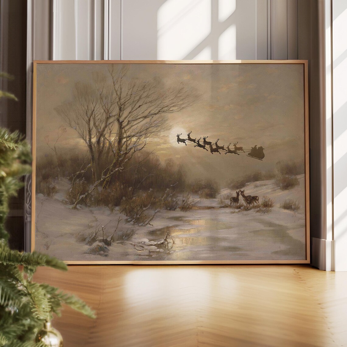 Santa Claus Wall Art, Funny Altered Art, Vintage Farmhouse Christmas ...
