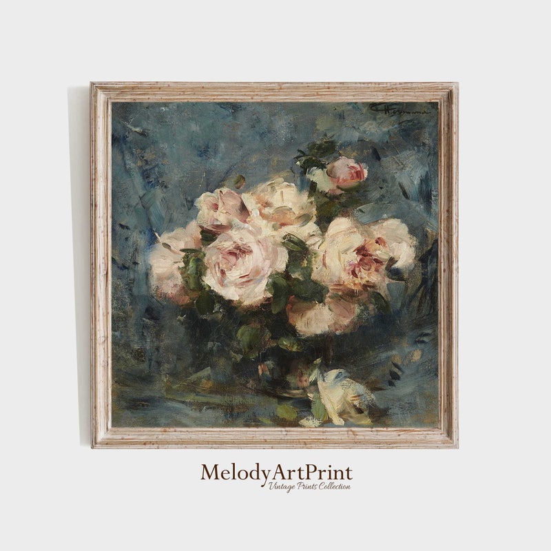 Pink Rose Print - Etsy