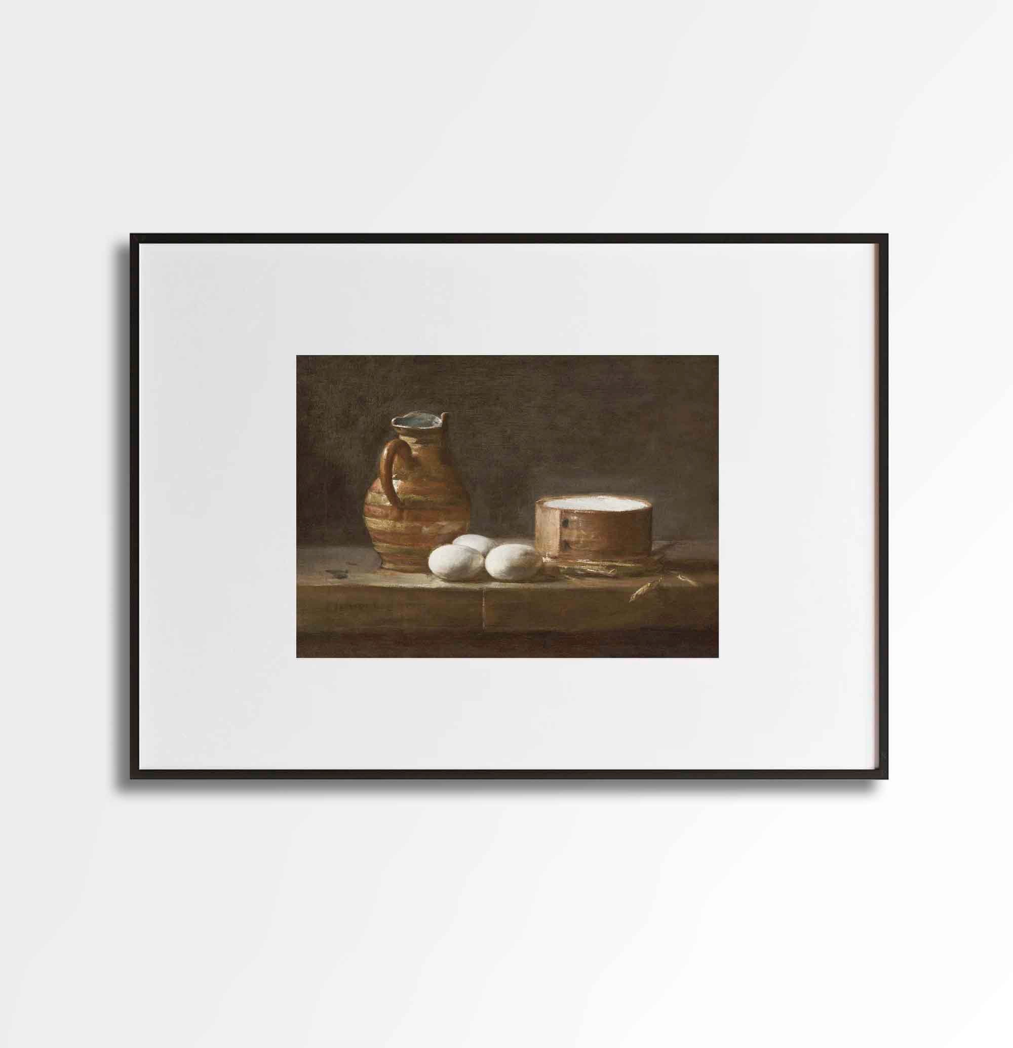 Printable Still Life Wall Art Still Life With Eggs Cheese and - Etsy