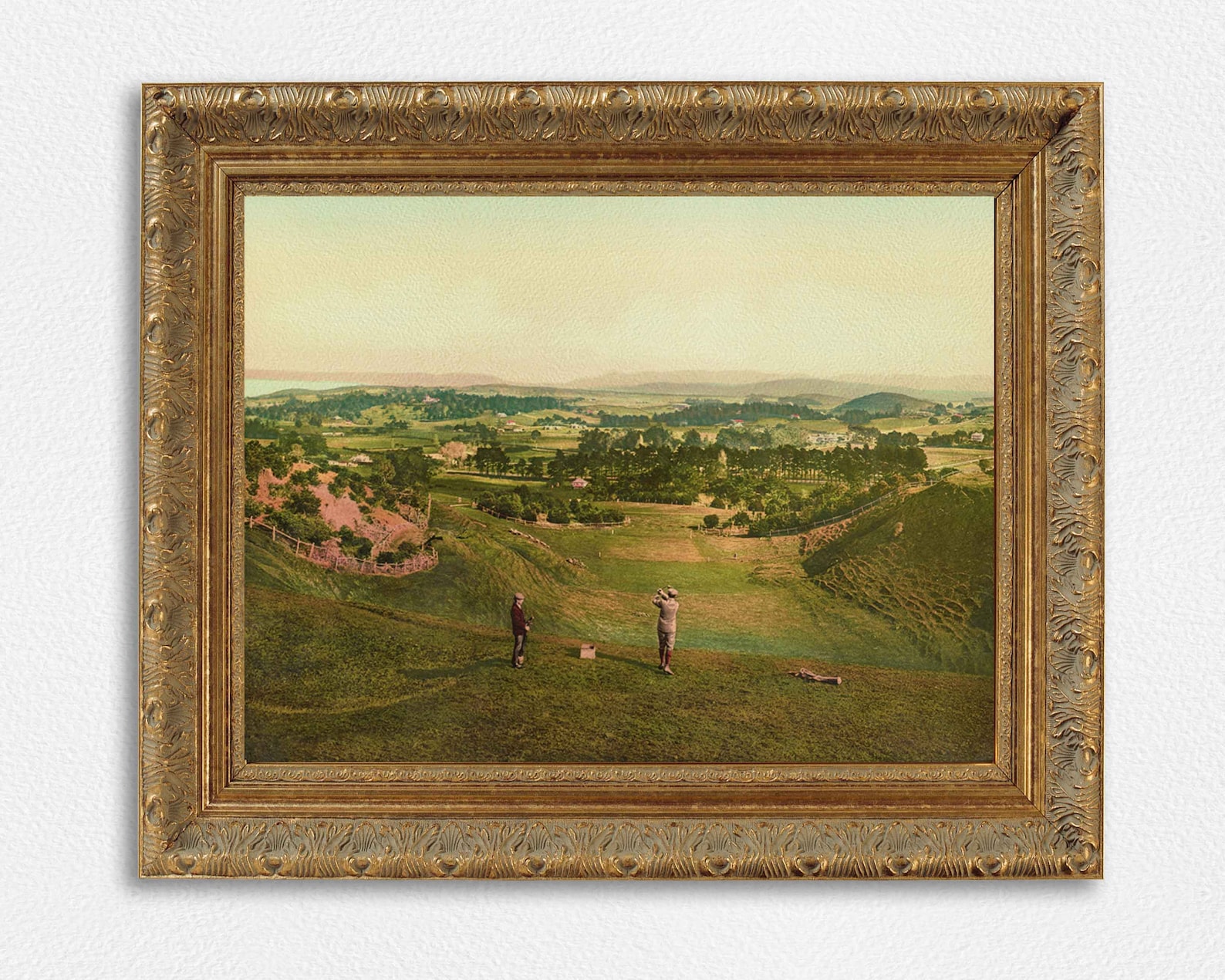 Vintage Golf Course Wall Art Golf Vintage Painting Landscape - Etsy