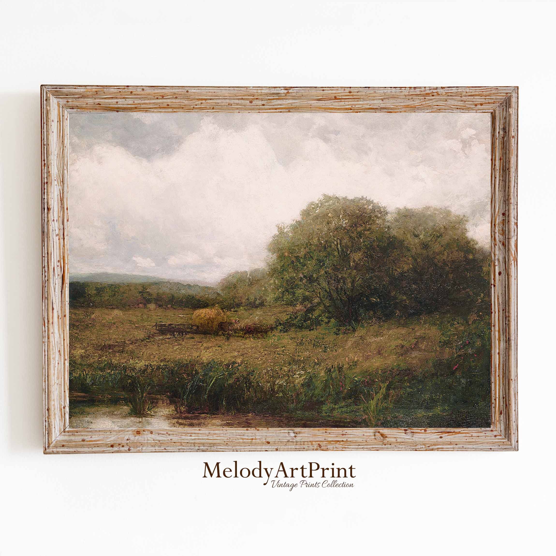 Vintage Landscape Oil Painting Country Oil Painting Rustic - Etsy