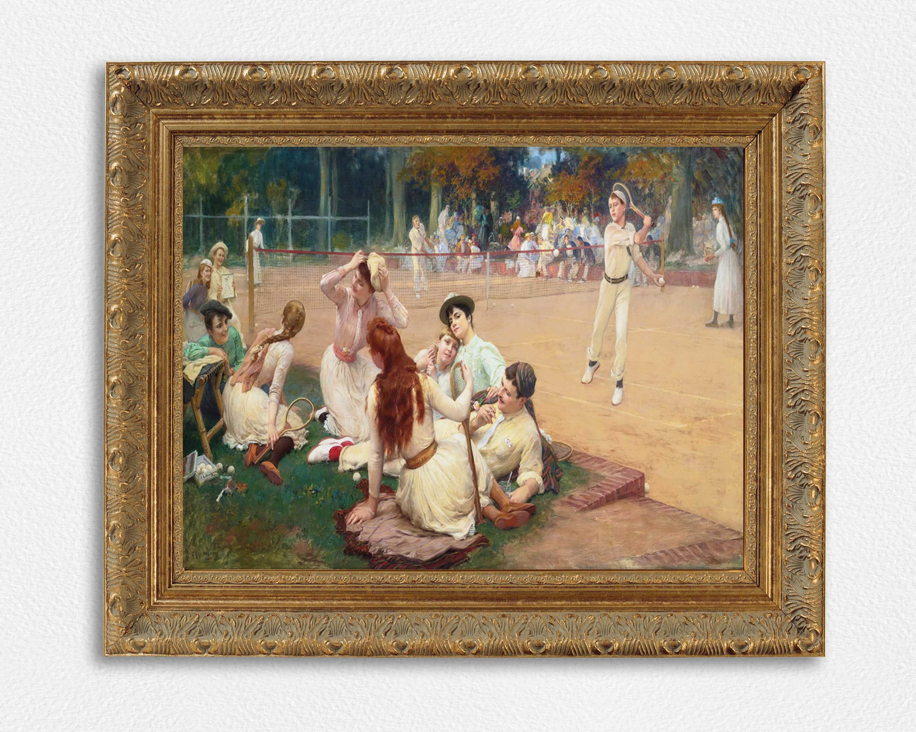 Tennis Wall Art Print Tennis Poster Painting Vintage Sports - Etsy