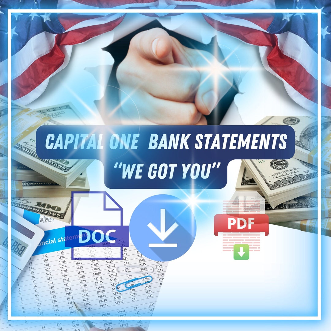 Capital One Bank Statement: Elevate Your Banking Experience With ...