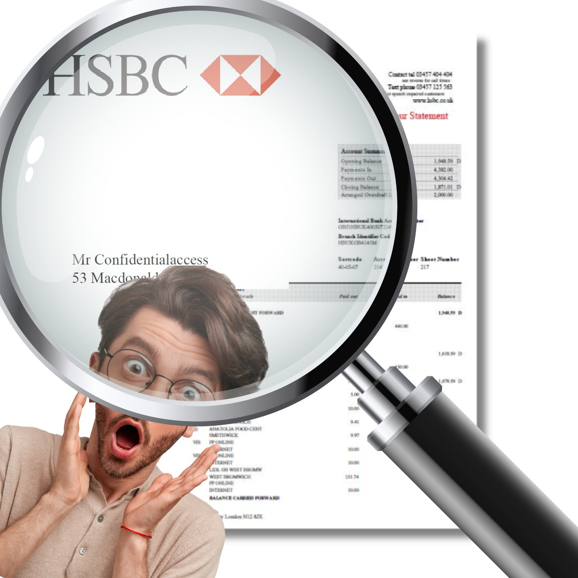 Hsbc Bank Statement Template