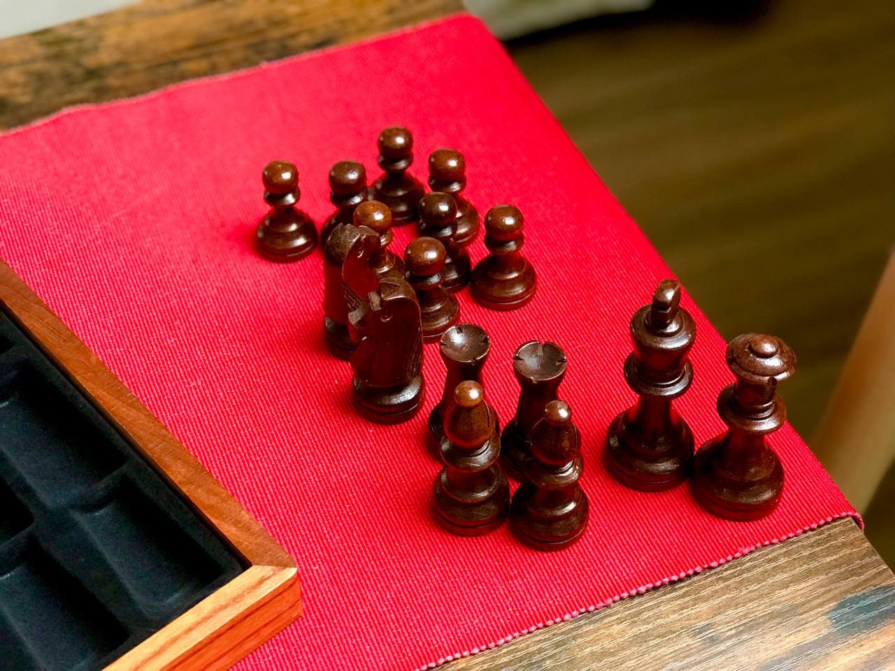 Large Chess Set 45x45cm 17.7x17.7 Inches. Tournament Mahogany and Maple ...