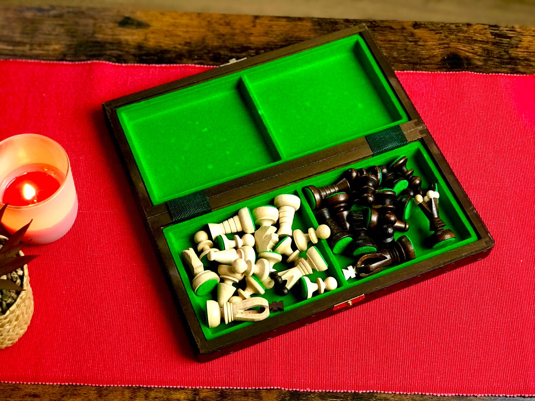 Hand-carved Wooden Chess Set 30x30 Cm 11.8x11.8 Inches, Best Gift for ...