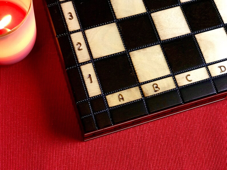 Small Handmade Wooden Chess and Checkers Board Table Games Set Gifts ...
