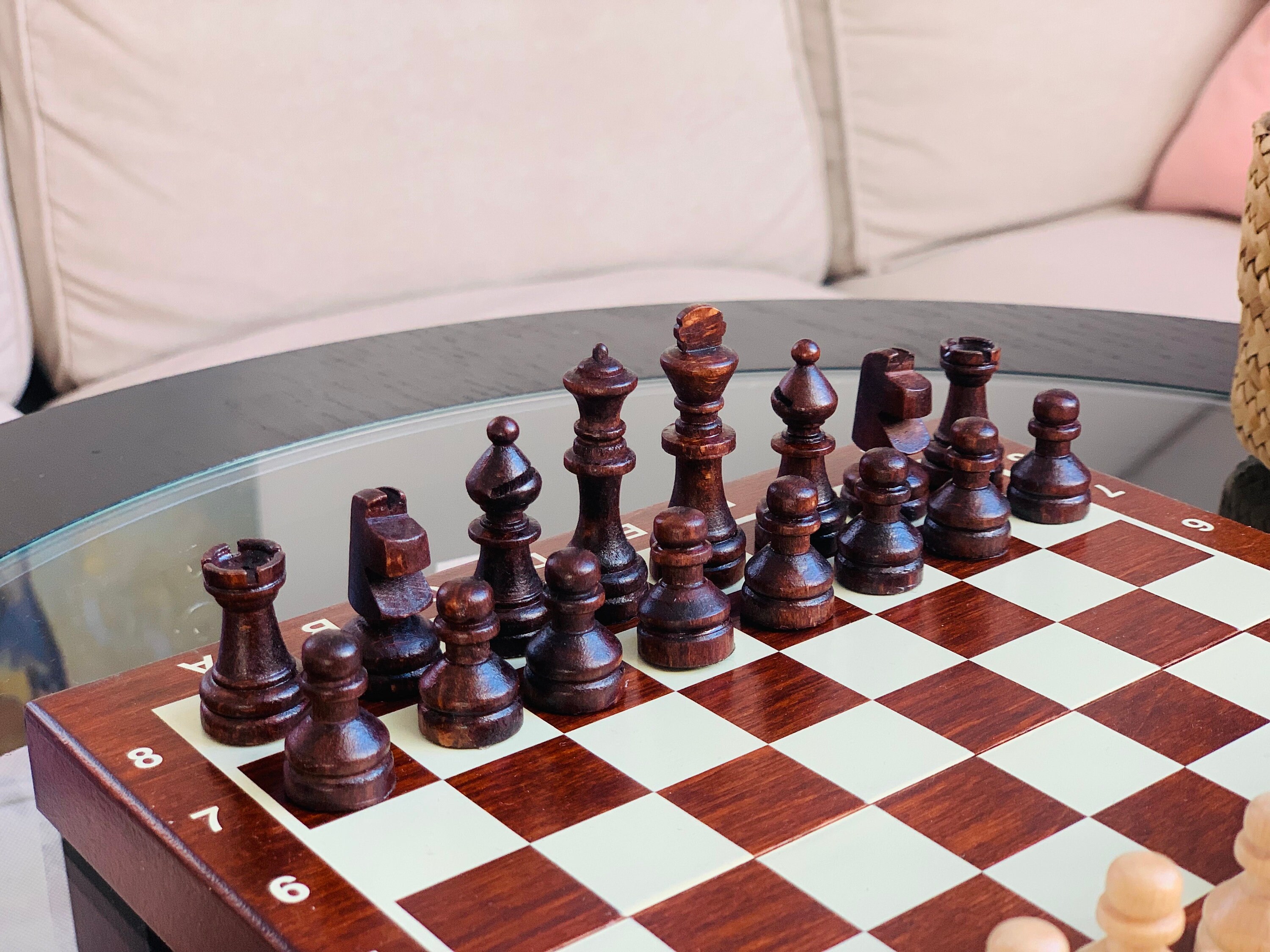 Folding Handmade Magnetic Chess Set Small Wooden Chess Board, Best Gift ...