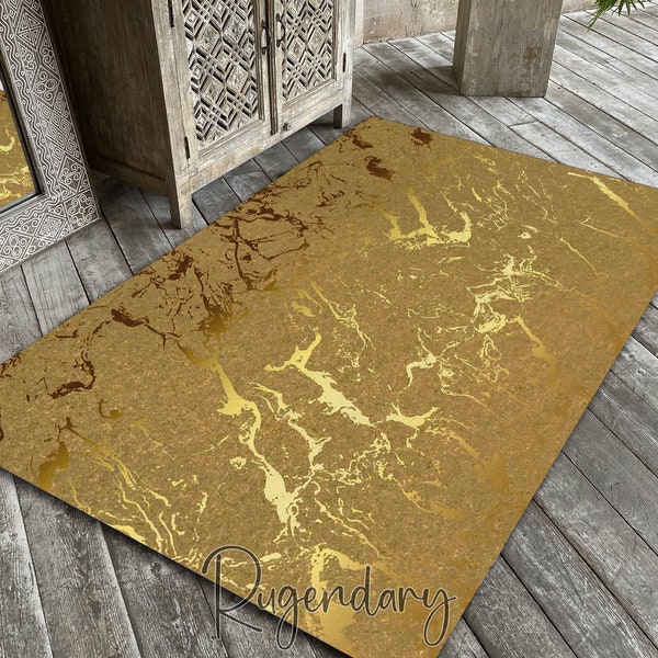 Gold Rug - Etsy