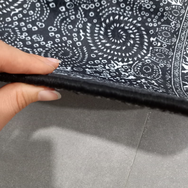 Black and White Keep off Rug Modern Area Rug for Living Room - Etsy