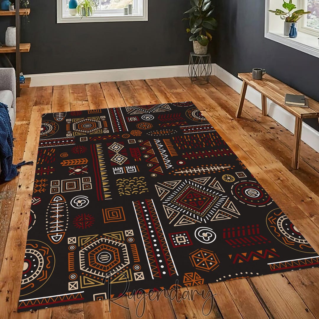 Aztec Tribal Rug: Ethnic Living Room Carpet - Etsy Canada