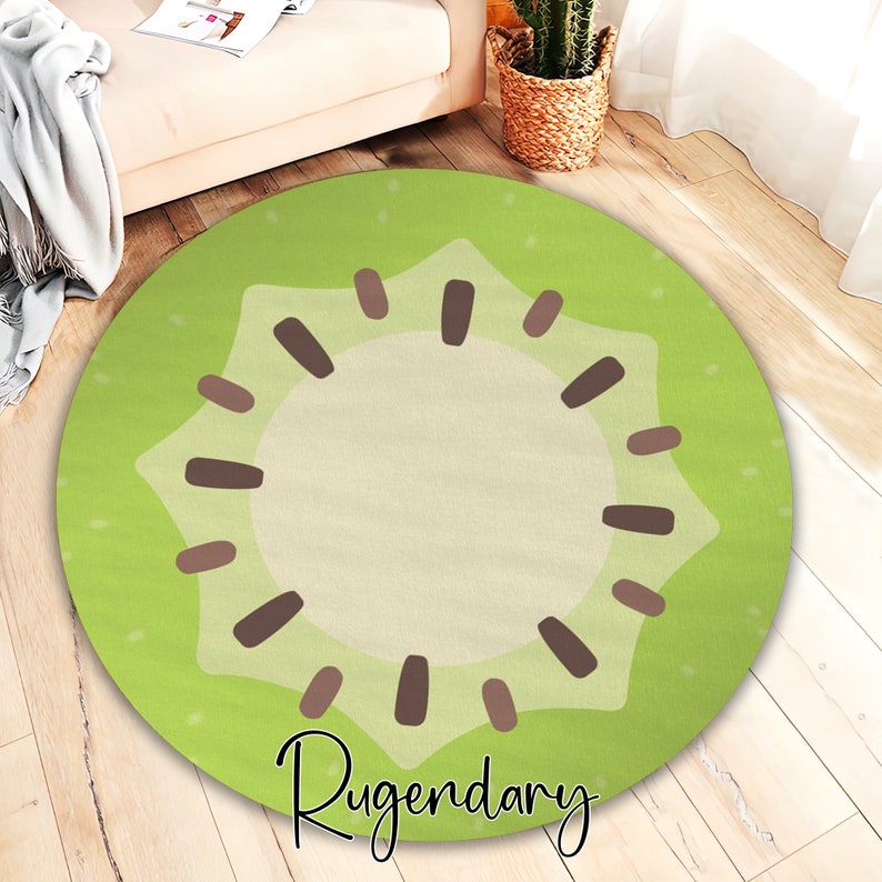 Cartoon Kiwi Rug Nonslip Machine Washable Soft Children - Etsy