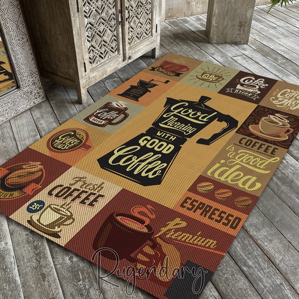 Coffee Themed Area Rugs - Etsy