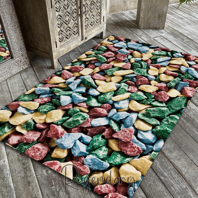 Natural Stone Rug - Etsy