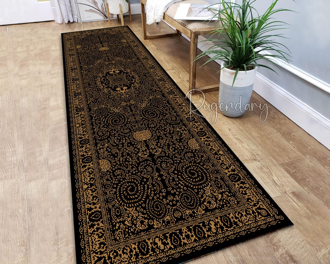 Bohemian Runner Rug, Modern Kitchen Mat, Boho Style Carpet, Cool Runner ...
