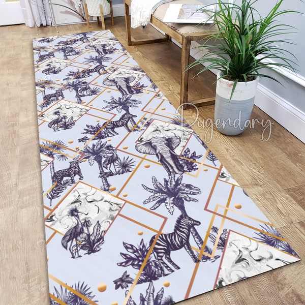 African Animal Rug - Etsy