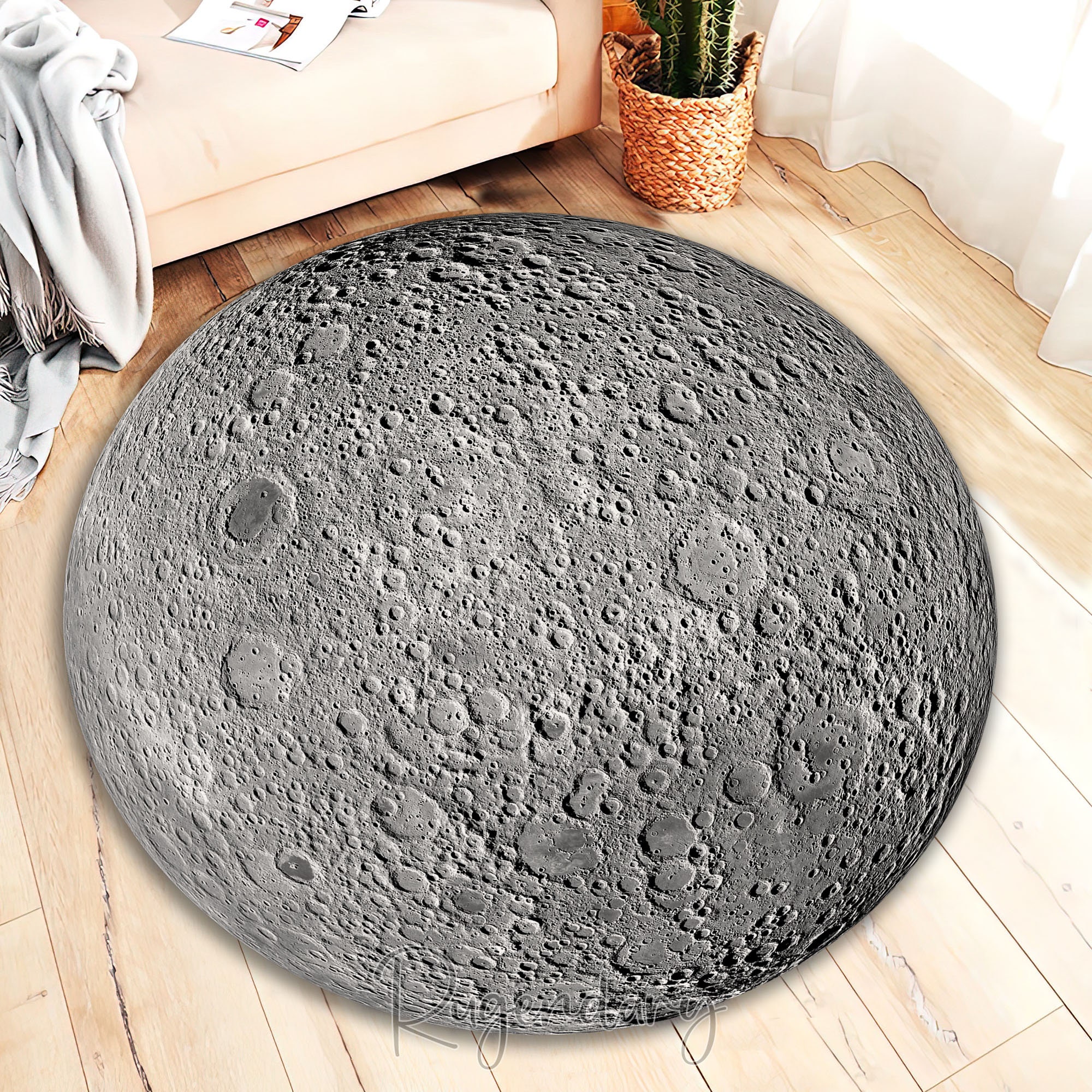 MOON Rug FULL Moon Carpet 3D Moon Mat Planet Space Rug - Etsy