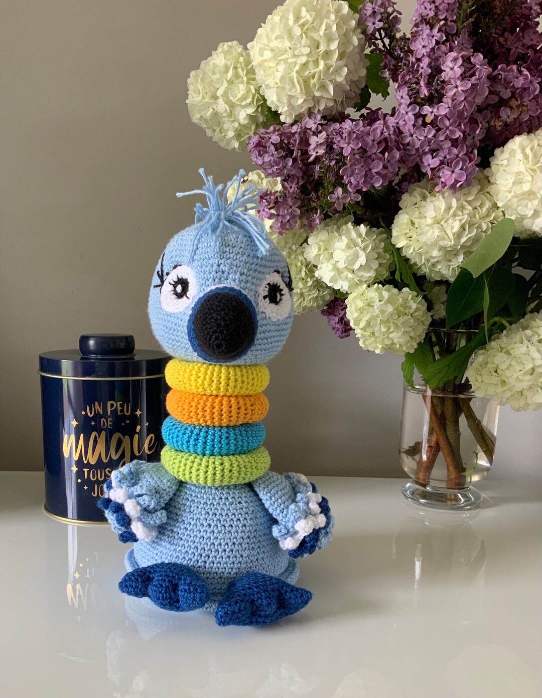 Crochet Stacking Tower for Young Children Motor Skills Game - Etsy