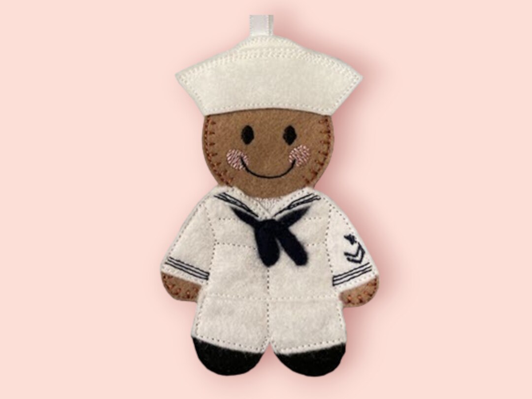 US Navy Sailor Gingerbread Man - Etsy