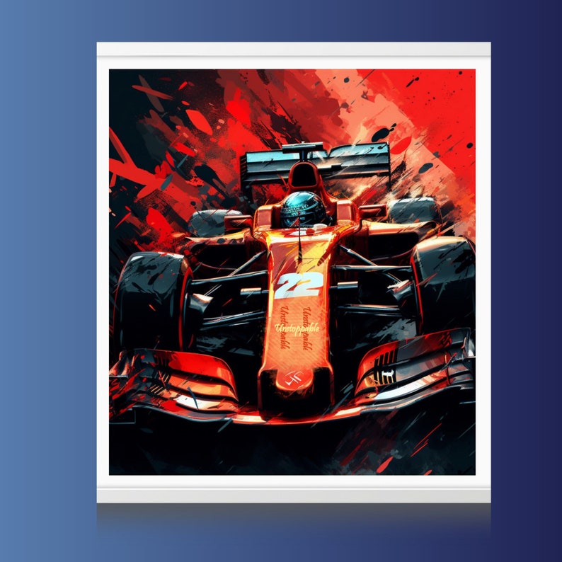 Formula 1 Poster, F1 Fan Art, Wall Art Gift, Fathers Gift, High Quality ...